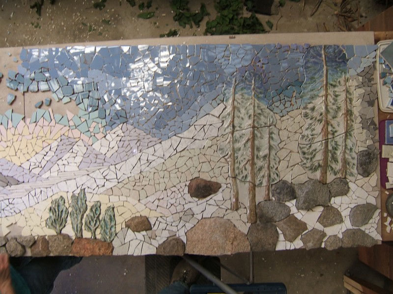 Mosaic Wall in Springville, California | Sierra Nevada Geotourism