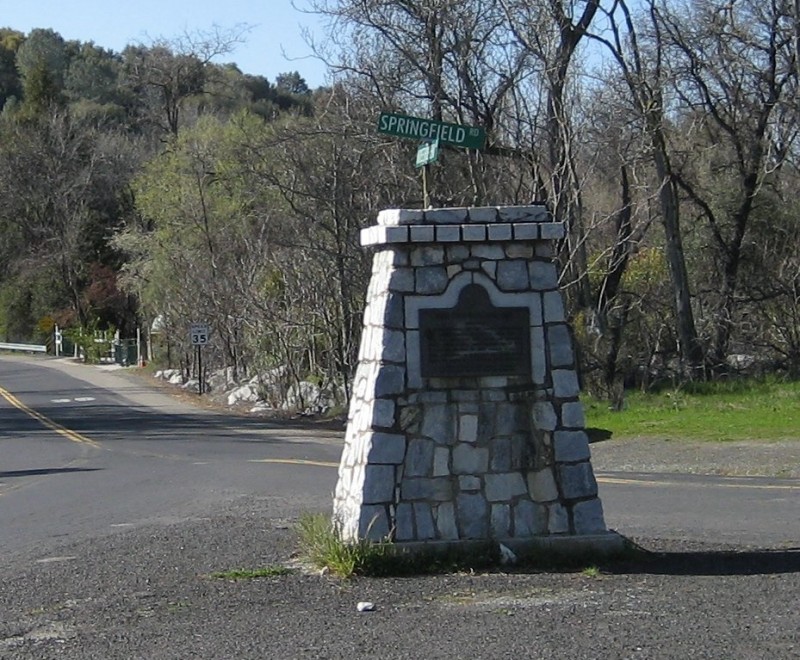 Springfield (No. 432 California Historical Landmark) | Sierra Nevada ...