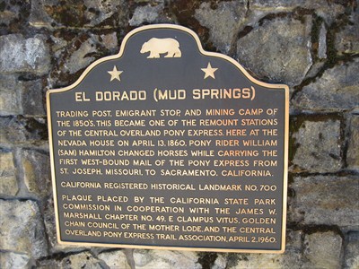 El Dorado (Originally Mud Springs) (No. 486 California Historic ...
