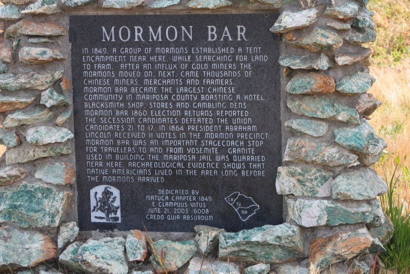 Mormon Bar (No. 323 California Historical Landmark) | Sierra Nevada ...