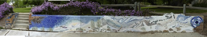Mosaic Wall in Springville, California | Sierra Nevada Geotourism
