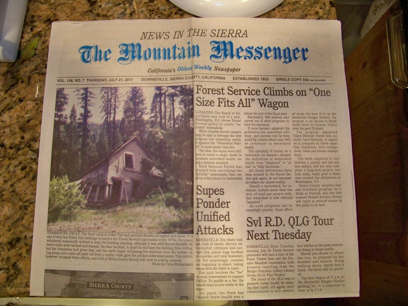 The Mountain Messenger Newspaper | Sierra Nevada Geotourism