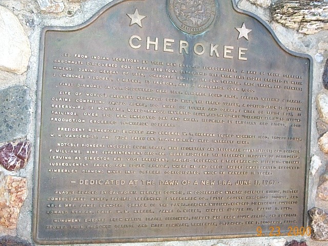 Cherokee (No. 445 California Historical Landmark) | Sierra Nevada ...