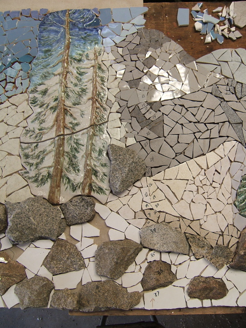 Mosaic Wall in Springville, California | Sierra Nevada Geotourism