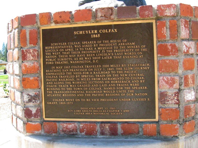 Schuyler Colfax Monument | Sierra Nevada Geotourism