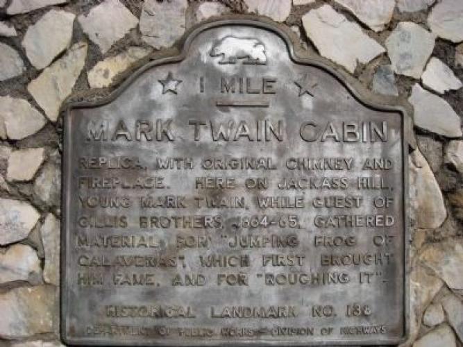 Mark Twain Cabin (No. 138 California Historical Landmark) | Sierra ...