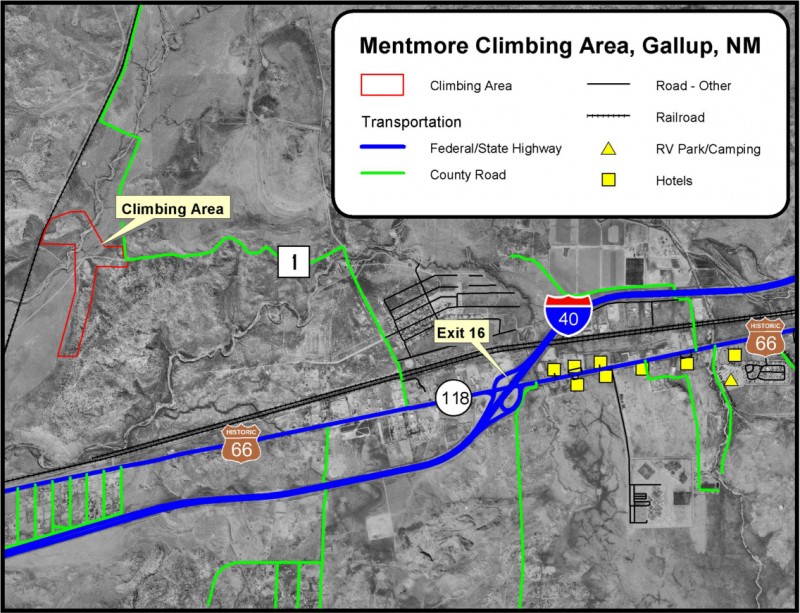 Mentmore Rock Climbing Area | Four Corners Region