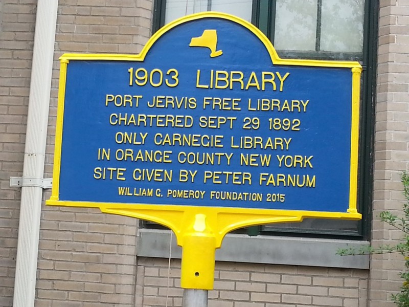 Port Jervis Free Library - 1903 Carnegie Library - Port Jervis, NY ...