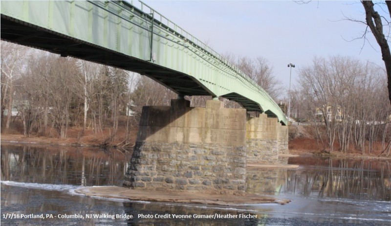 Portland-Columbia Pedestrian Bridge - Portland, PA | Scenic Wild ...