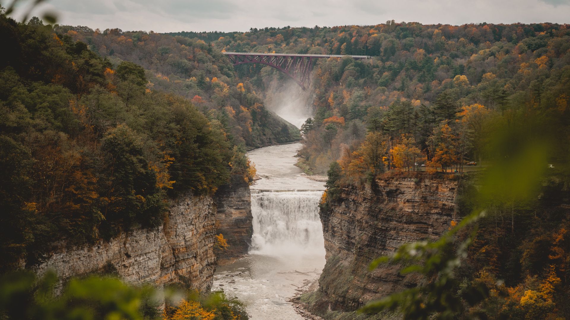 Middle Falls Letchworth State Park Waterfall Wednesday: Letchworth