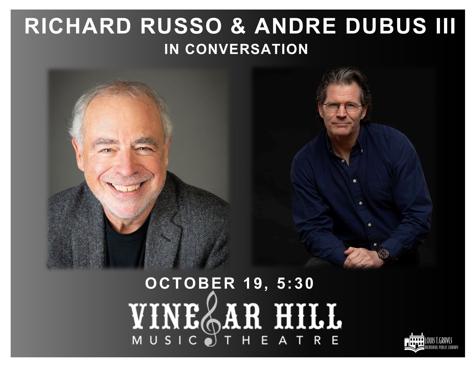 RICHARD RUSSO & ANDRE DUBUS III IN CONVERSATION - Visit Maine