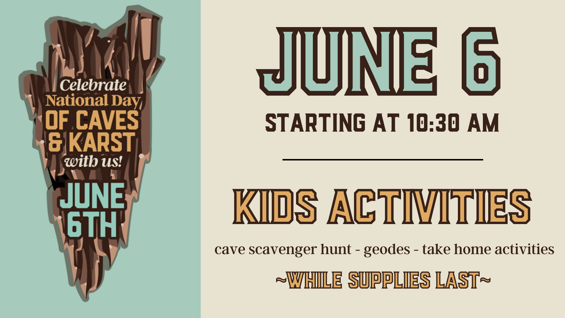 National Day of Caves and Karst | Tennessee River Valley